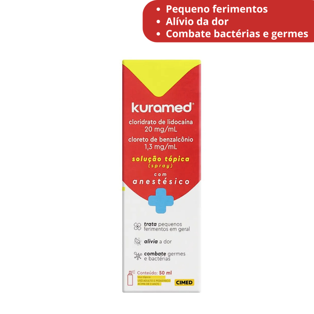 Spray Antisséptico Kuramed 50ml | Shopee Brasil