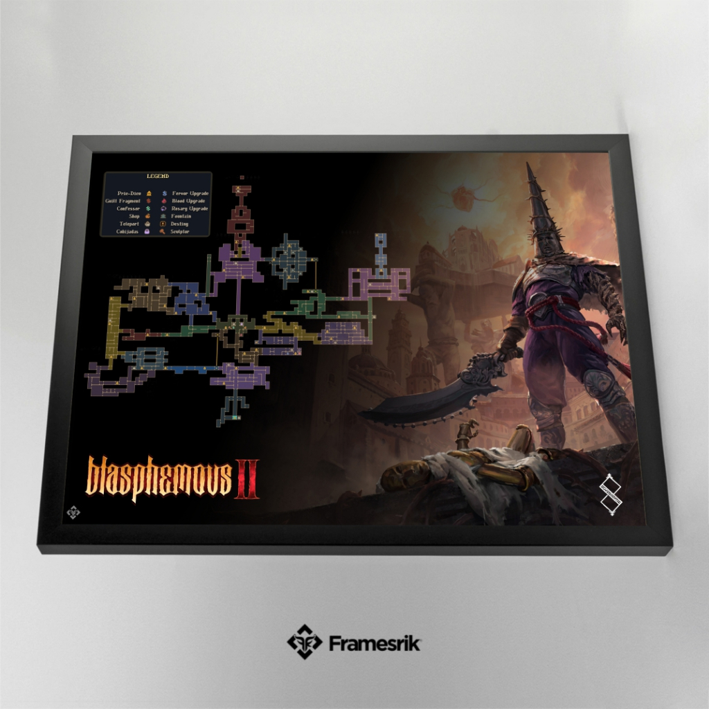 Quadro Mapa Blasphemous 2 | Shopee Brasil