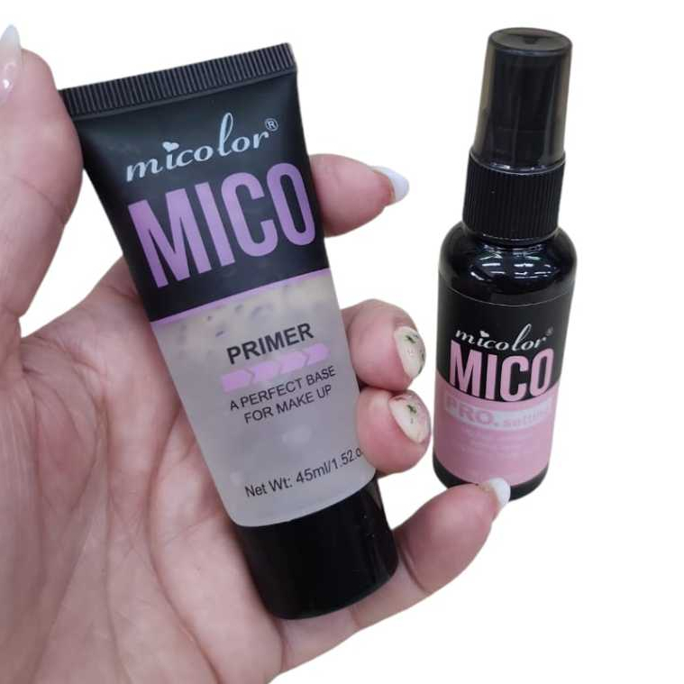 Primer Pre Maquiagem + Bruma Fixadora Pro'Setting Matte, da Micolor, 2 EM 1. | Shopee Brasil