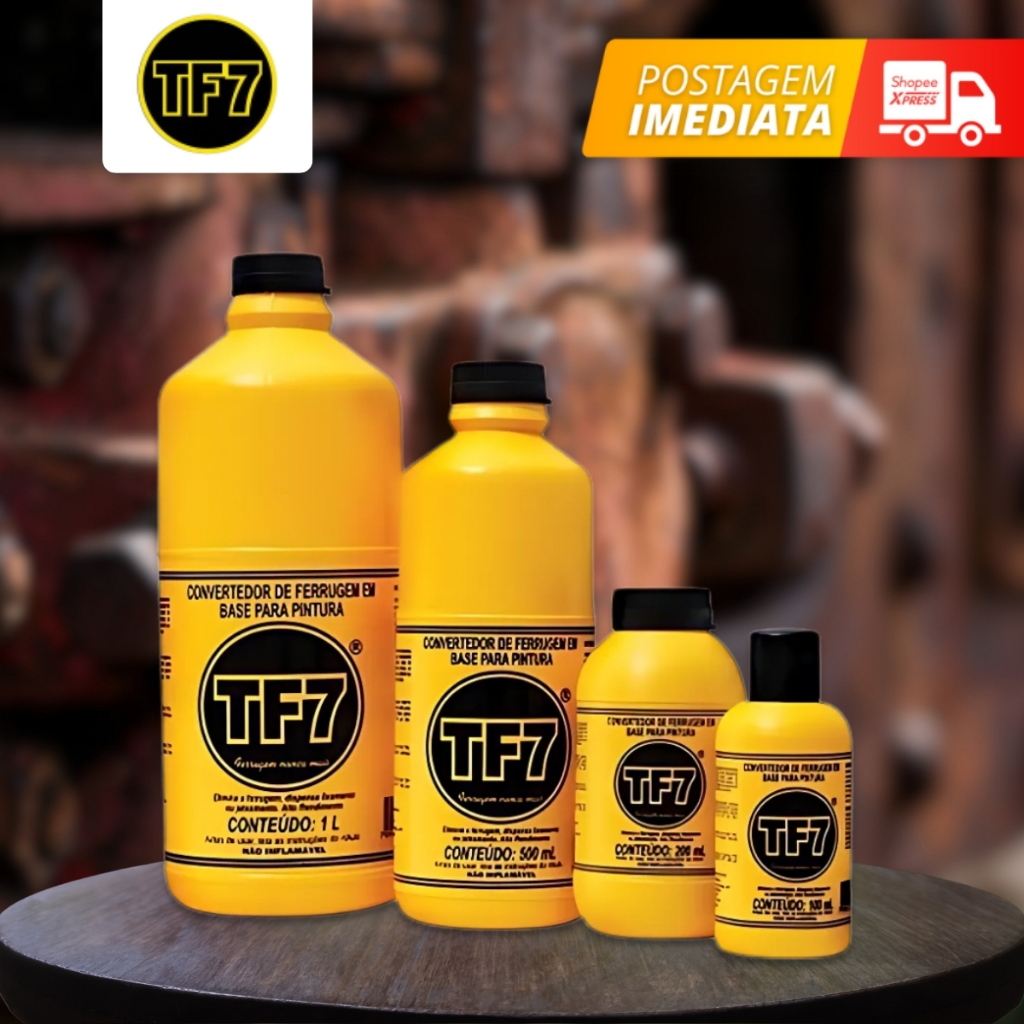 Convertedor De Ferrugem TF7 100ML 200ML 500ML E 1L LITRO | Shopee Brasil