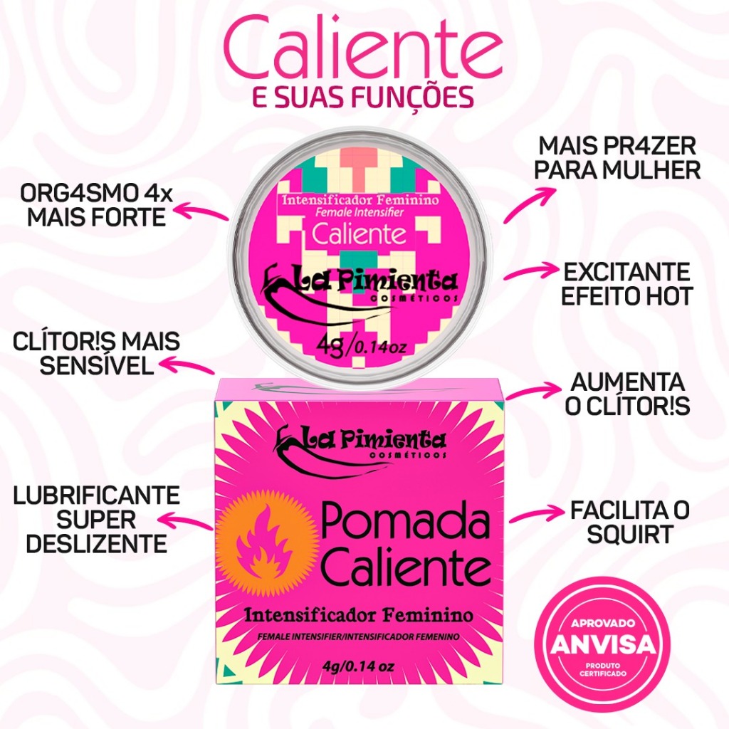 POMADA FUNCIONAL CALIENTE PRA ESQUENTAR SUA NOITE | Shopee Brasil
