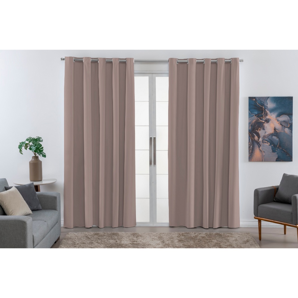 cortina blackout tecido em pvc sala/quarto 2,40 de largura por 1,50 de ...