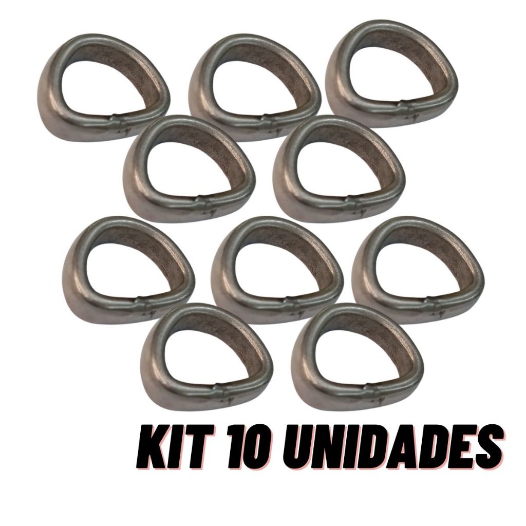 Kit 10 Virola Em Aço Inox | Shopee Brasil
