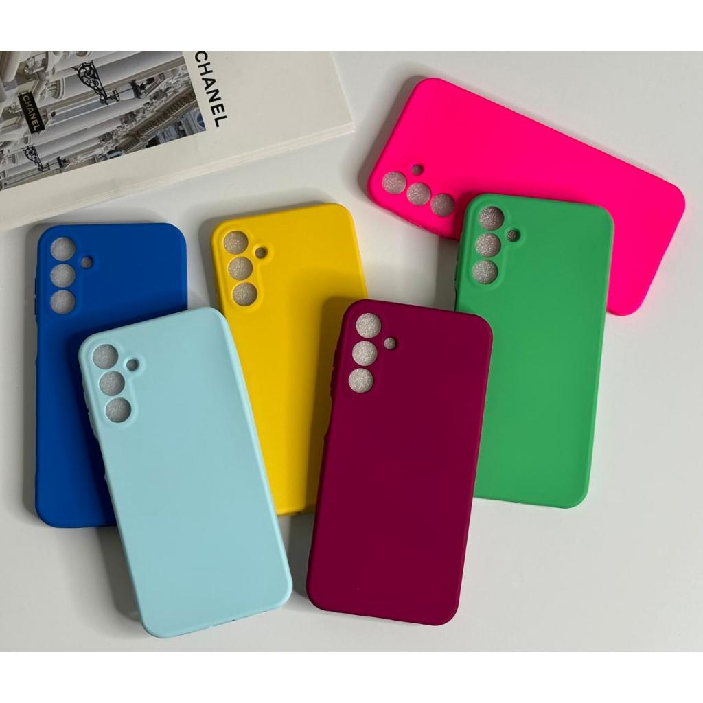 Kit Protetora Capa de Celular Samsung A15 + Película 3D Silicone Aveludado Capinha Case | Shopee ...