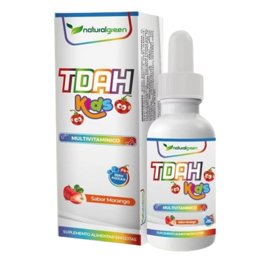 Multivitamínico Tdah Kids Infantil C/ Ômega 3 Sabor Morango | Shopee Brasil