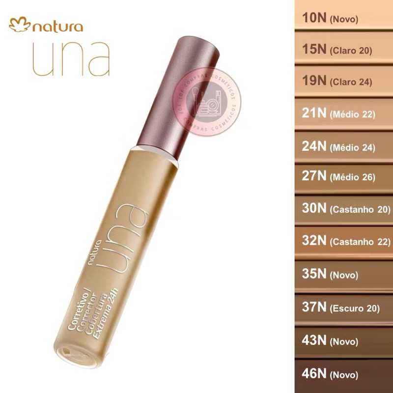 Corretivo Cobertura Extrema 24h Una Natura - 8ml (Efeito matte ...