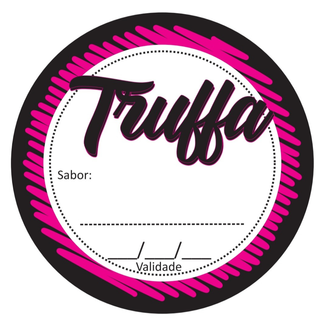 Etiqueta Adesiva Multiuso Truffa linha livre e validade 4 cm | Shopee ...