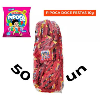 Saco de Pipoca Doce C/50 unidades de 10 gramas - Aritana | Shopee Brasil