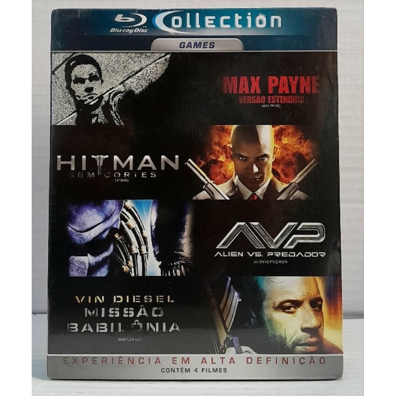 Blu-ray Collection Games - Max Payne + Hitman + Alien VS. Predador ...