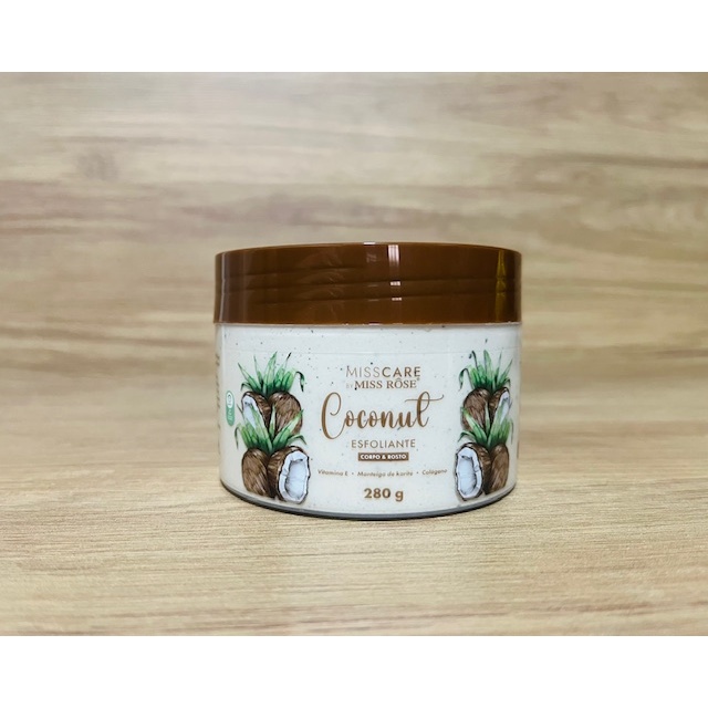 Esfoliante corpo e rosto Coconut Miss Care by Miss Rôse | Shopee Brasil