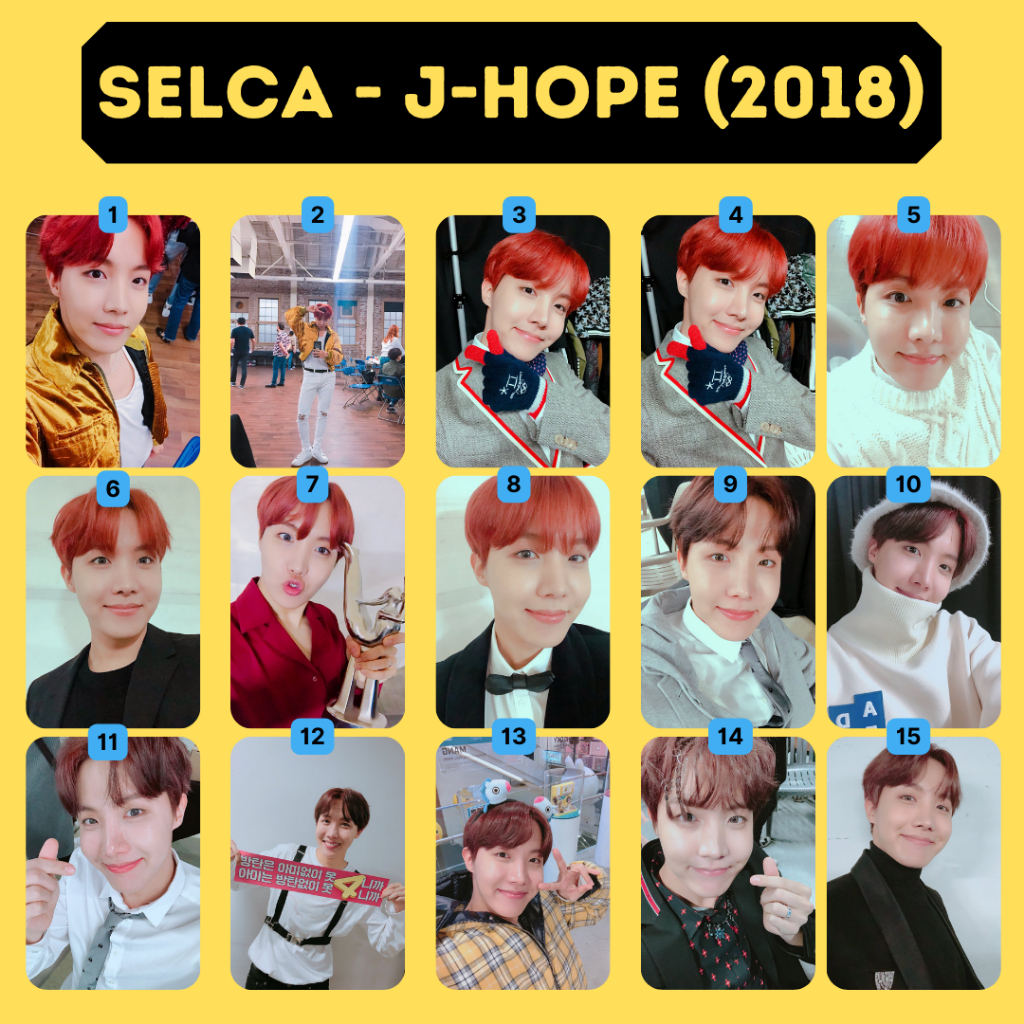Photocards BTS j-hope Selca (2018) | Shopee Brasil