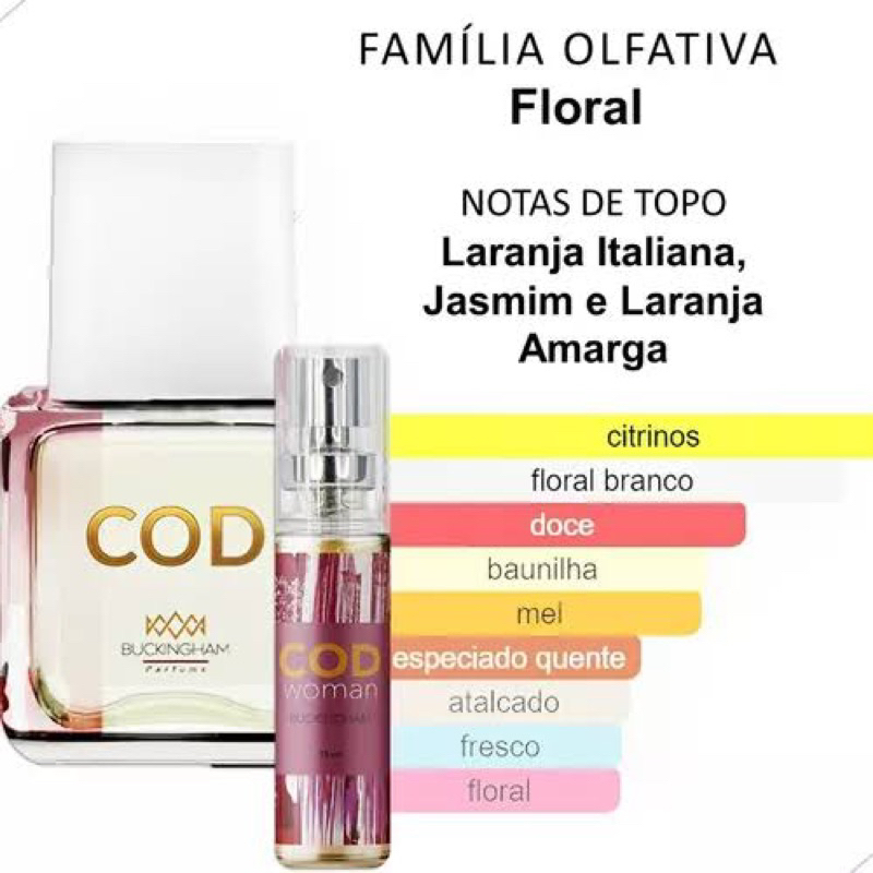 perfume cod feminino 15ml a base de óleo | Shopee Brasil