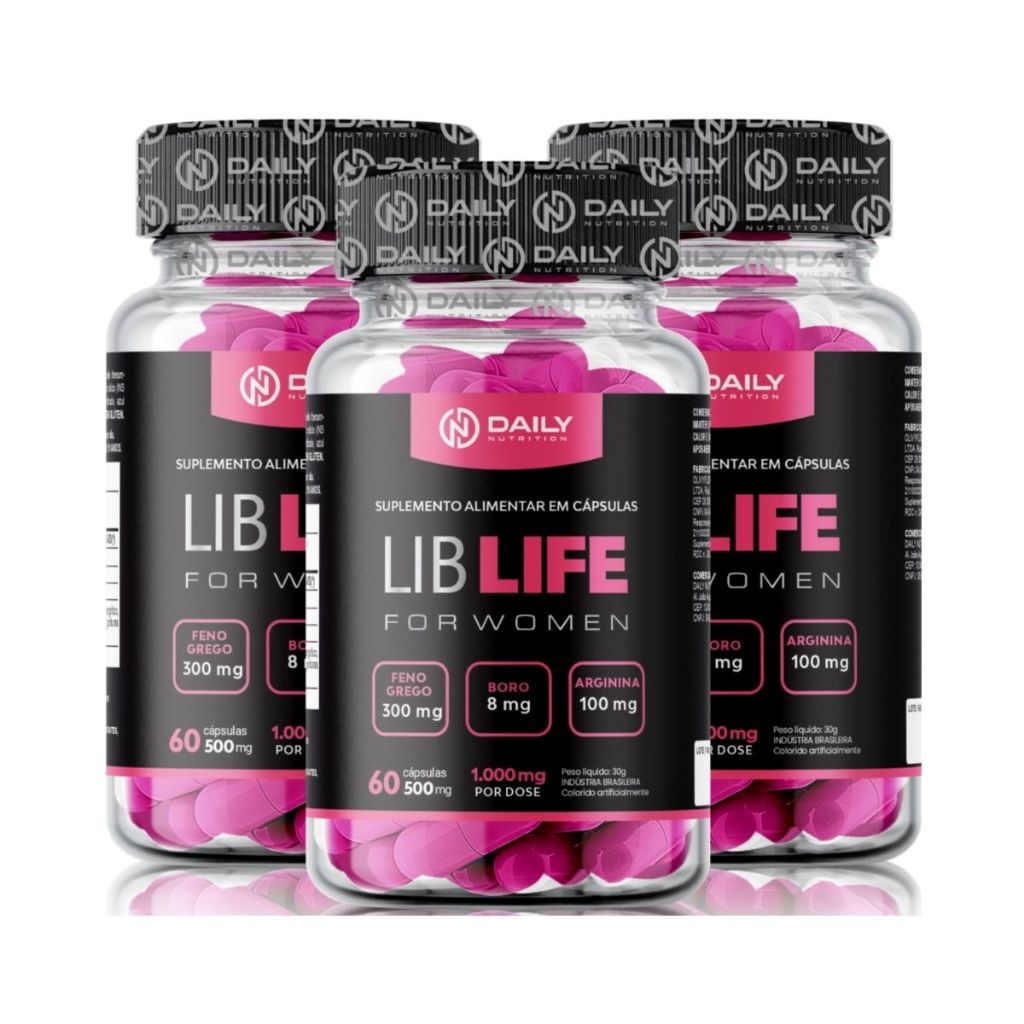 Kit 3x Suplemento Feminino para Disposição e Bem-Estar Feno Grego Boro ...