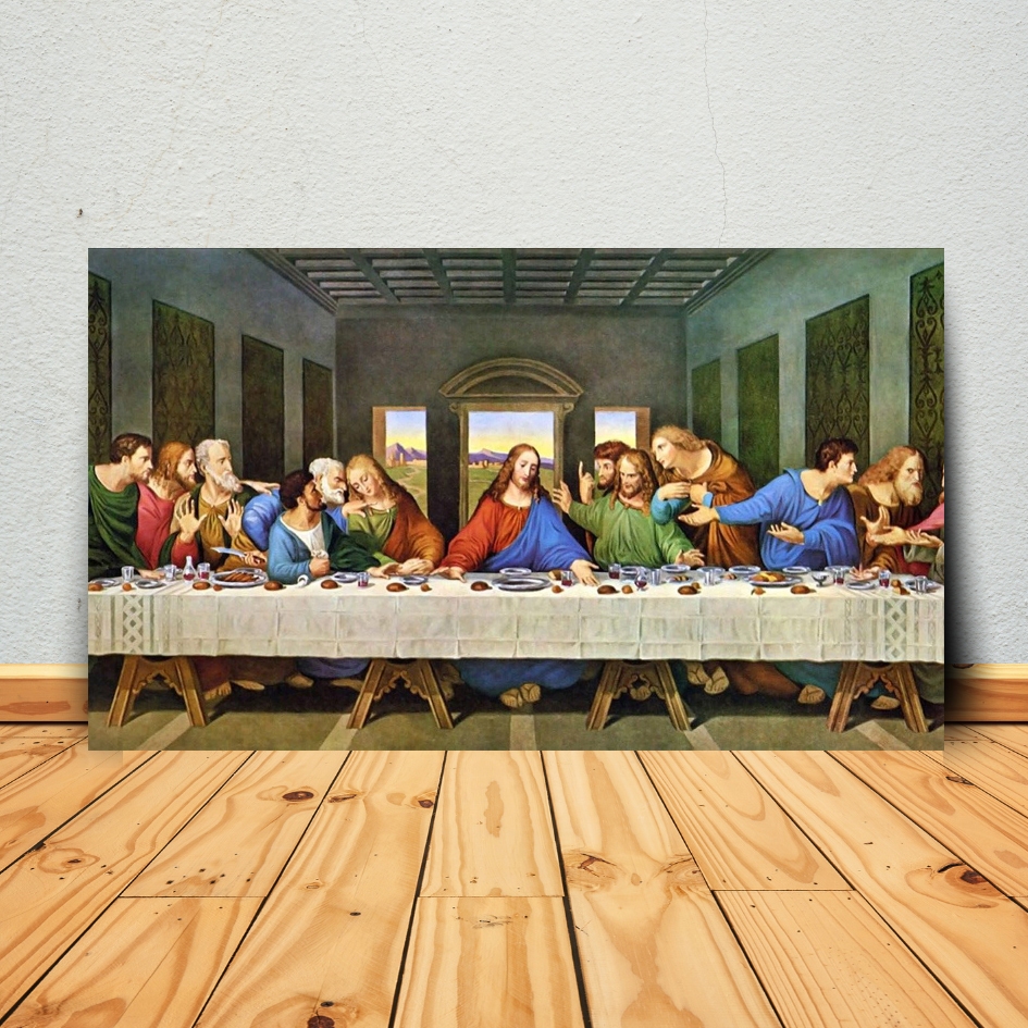 Quadro Decorativo Última Ceia Imagem Religiosa MDF 4k | Shopee Brasil