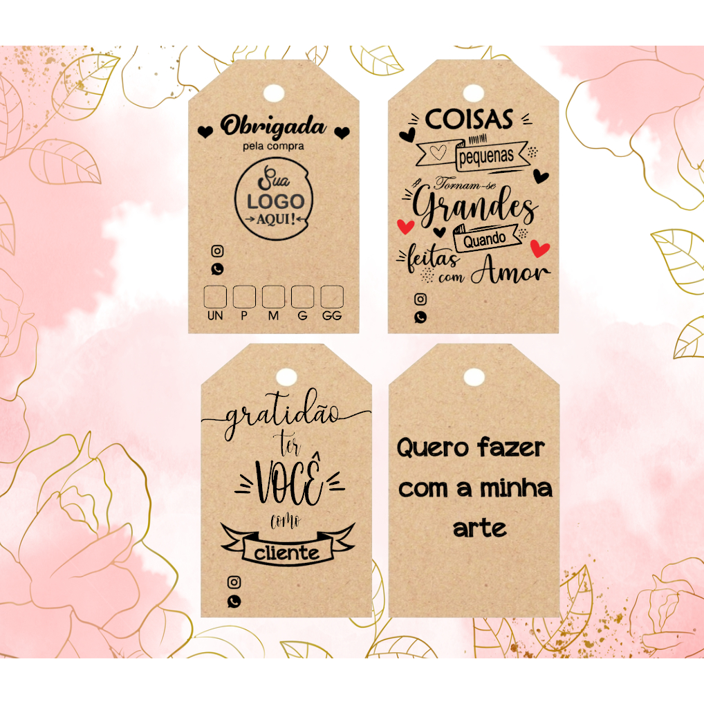 100 Tags Personalizadas para Cliente | Shopee Brasil