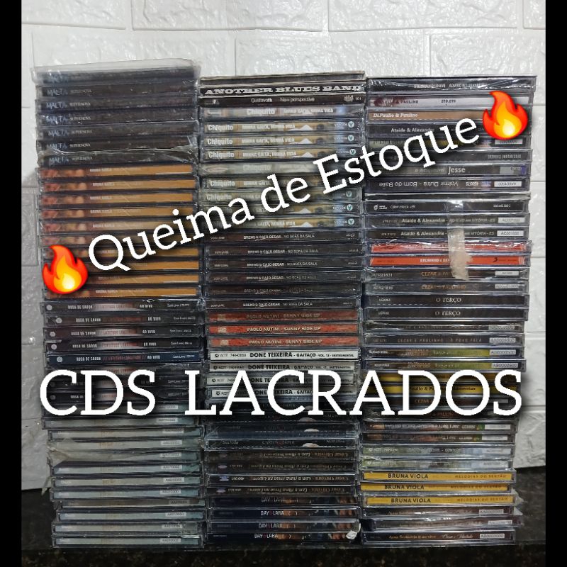 25 cds Lacrados e Novos | Shopee Brasil