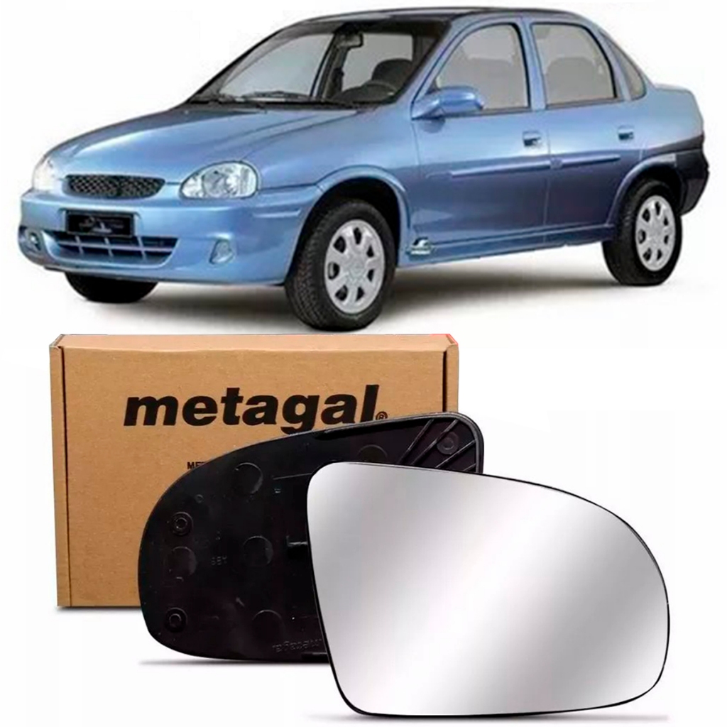 Lente Retrovisor Corsa Classic 1994 A 2016 Original Metagal | Shopee Brasil