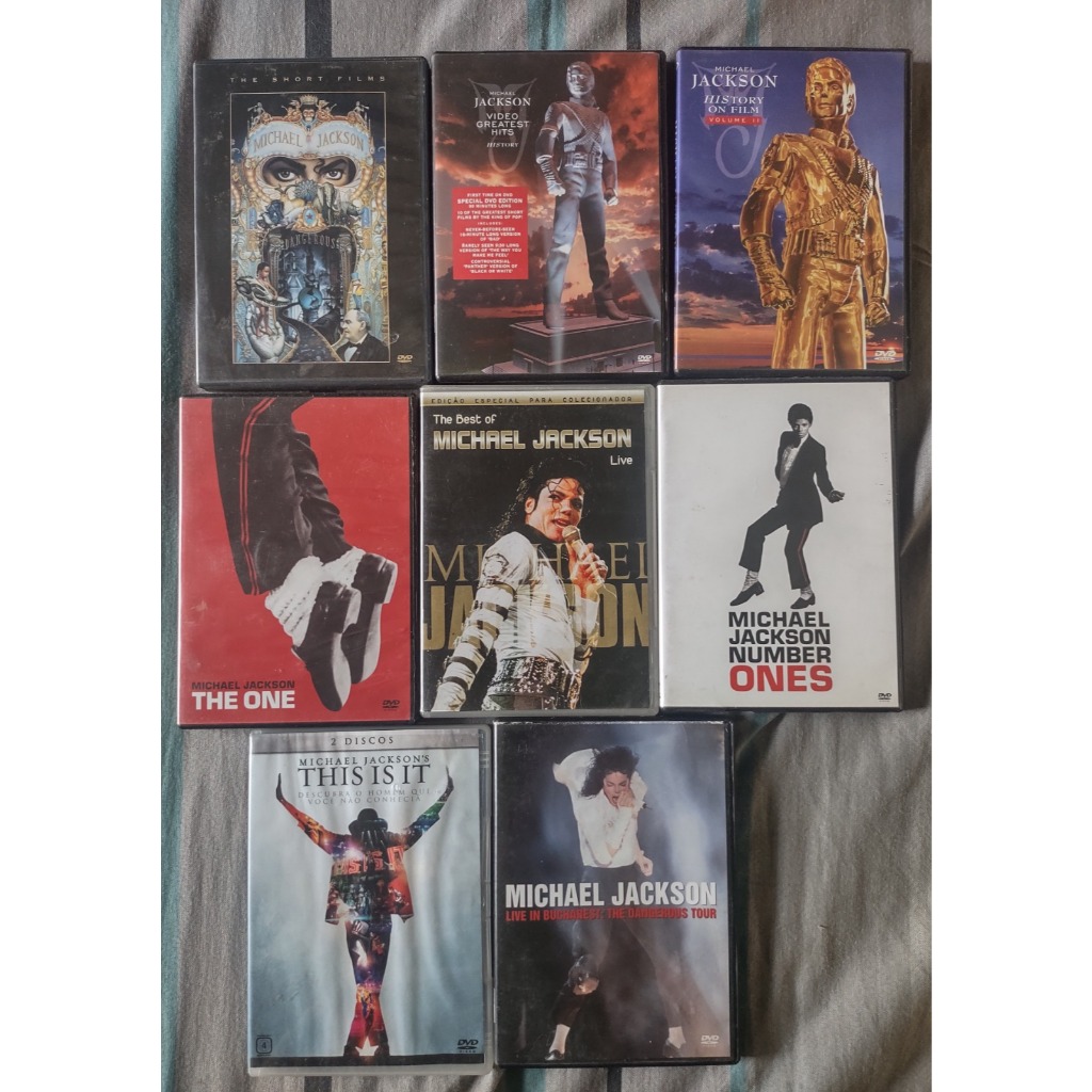 Dvd Michael Jackson - Lote Com 8 Dvds | Shopee Brasil