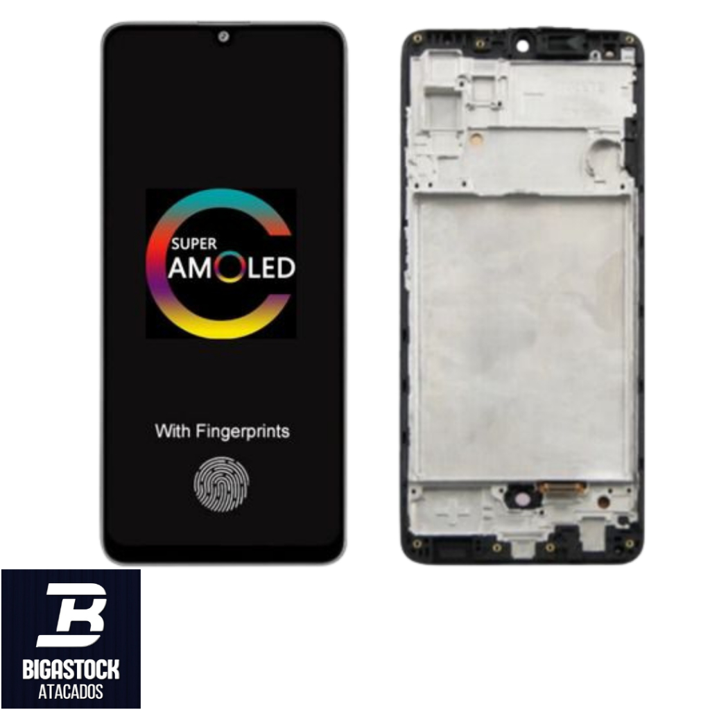 Frontal Tela Touch Display para Samsung A32 4G Amoled com Biometria ...