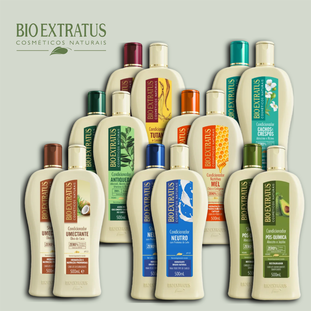 KIT BIO EXTRATUS SHAMPOO 500ML + CONDICIONADOR 500ML | Shopee Brasil