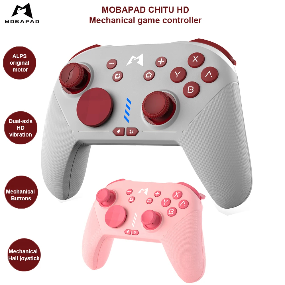 Controle MOBAPAD CHITU S/Fio HD Mecânico, Gamepad com Joystick, Windows 10 11, Nintendo Switch ...