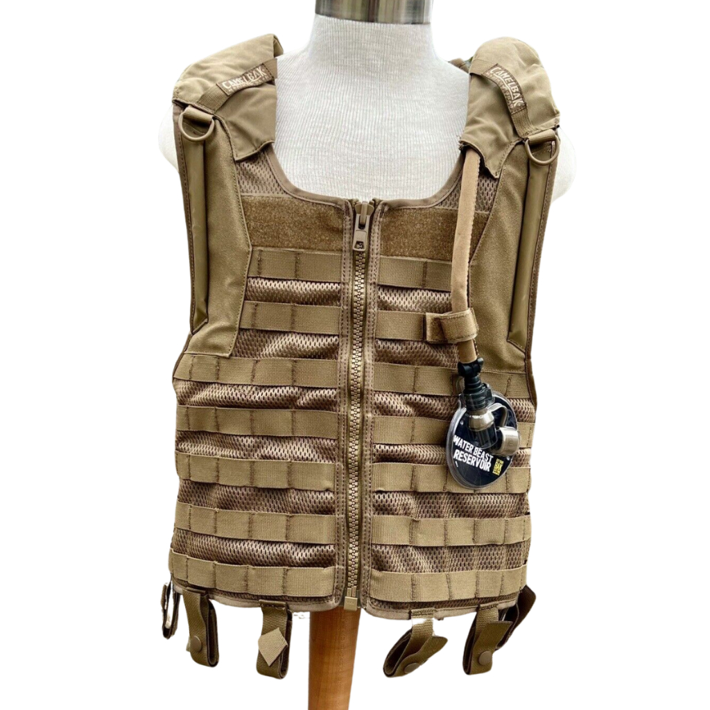 Colete Tático Modular Coyote Us Camelback airsoft | Shopee Brasil