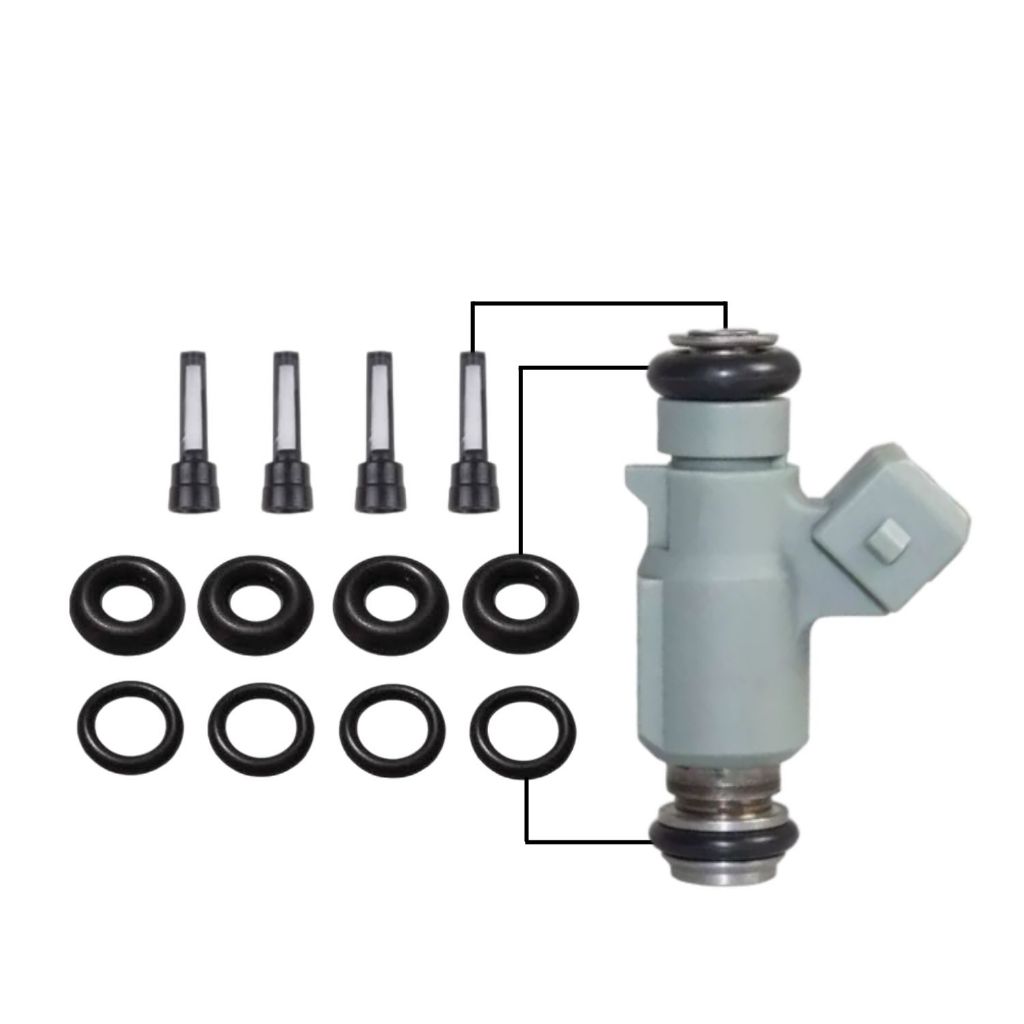 Kit Reparo Bico Injetor Corsa Classic Celta Prisma 1.0 8v Flex FJ10739 ...