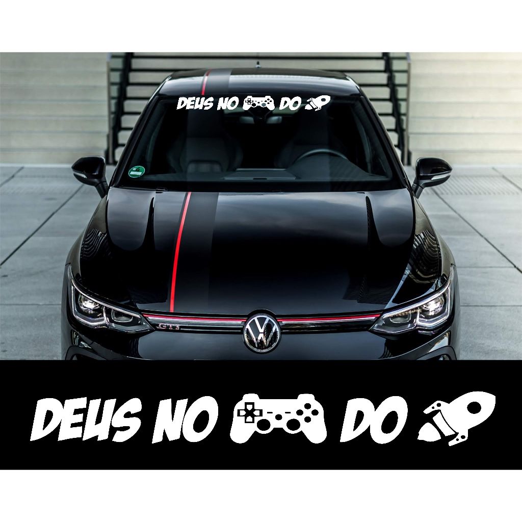 Adesivo Deus No Controle do Foguete Grande Para-brisa - Adesivos Para Carro Frase Faixa Vidro ...