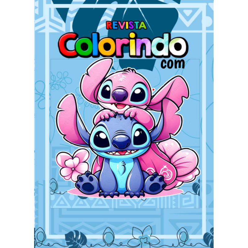 100 Desenhos para pintar e Colorir Stitch Folhas A4 Sulfite Avulsa/Soltas. | Shopee Brasil