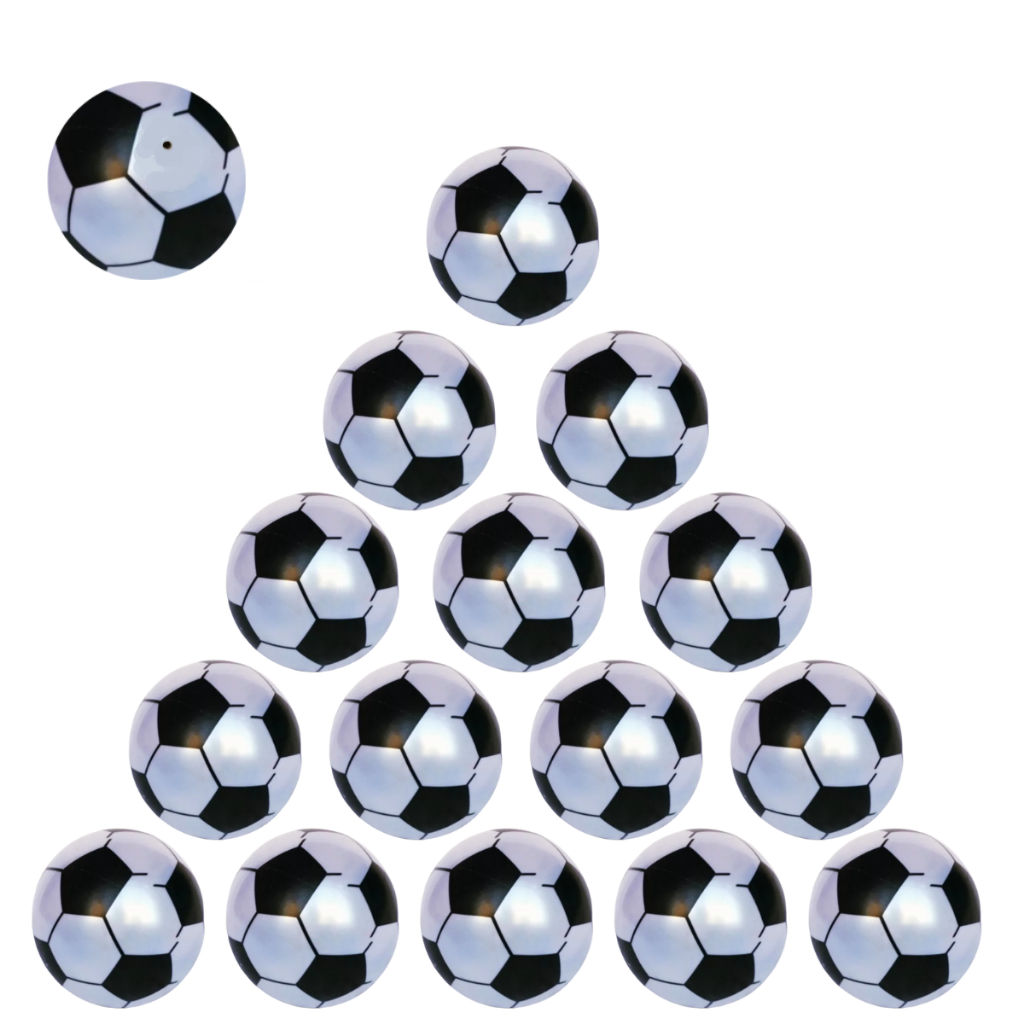 Bola De Vinil Modelo Futebol PRETO E BRANCO PACOTE PROMOCAO COM 10/20 ...