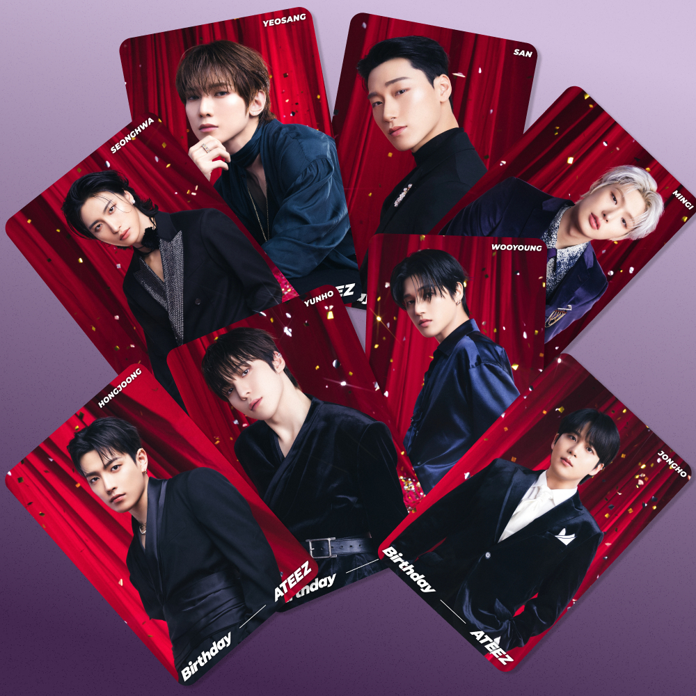 Kit Photocard Ateez 'Birthday' Frente e Verso (FANMADE) KPOP | Shopee ...