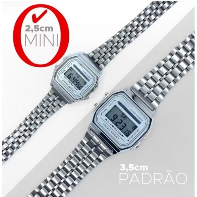 Relogio Feminino Retro Mini Digital Led Eletrônico Vintage | Shopee Brasil