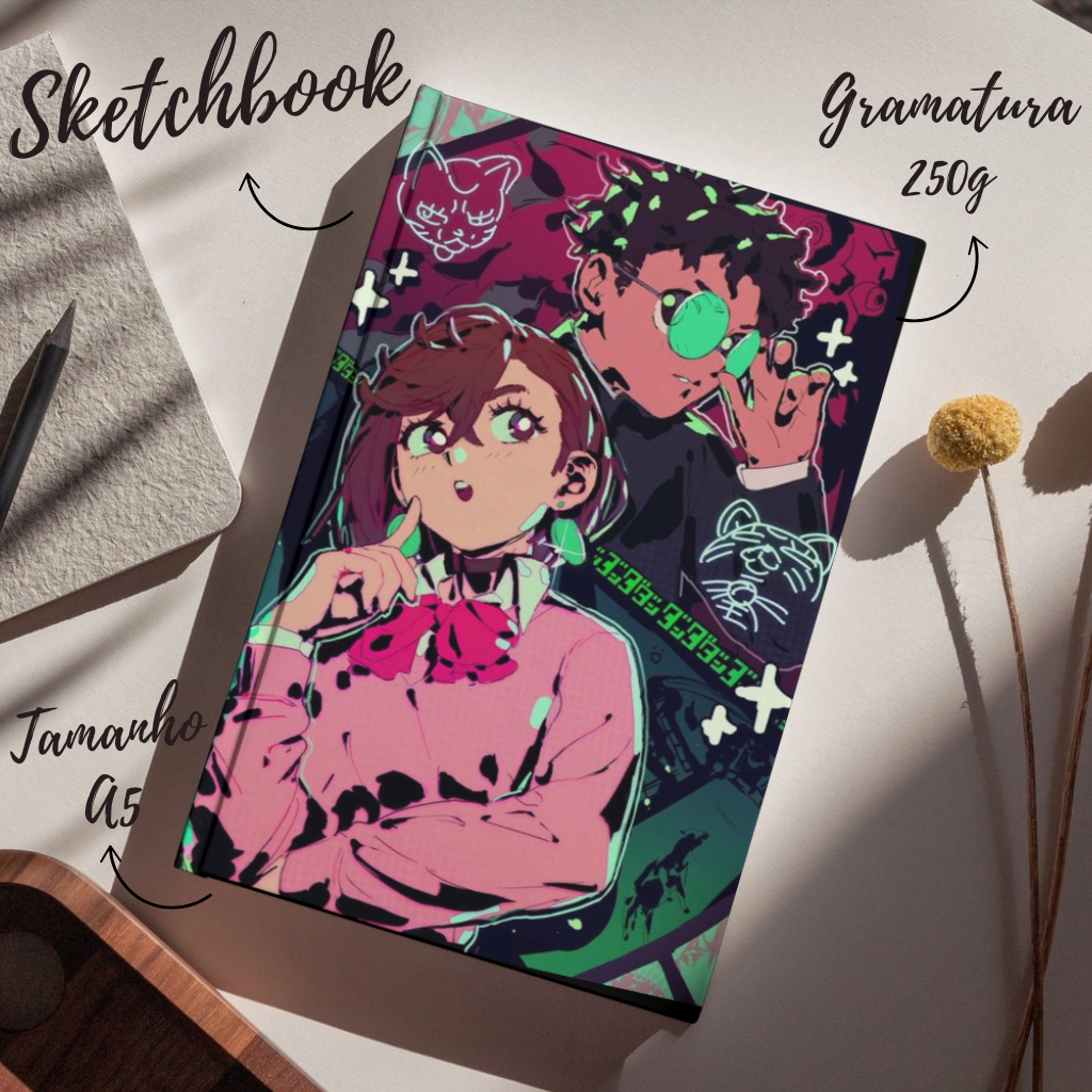 Sketchbook ou Caderno Dandadan | Shopee Brasil