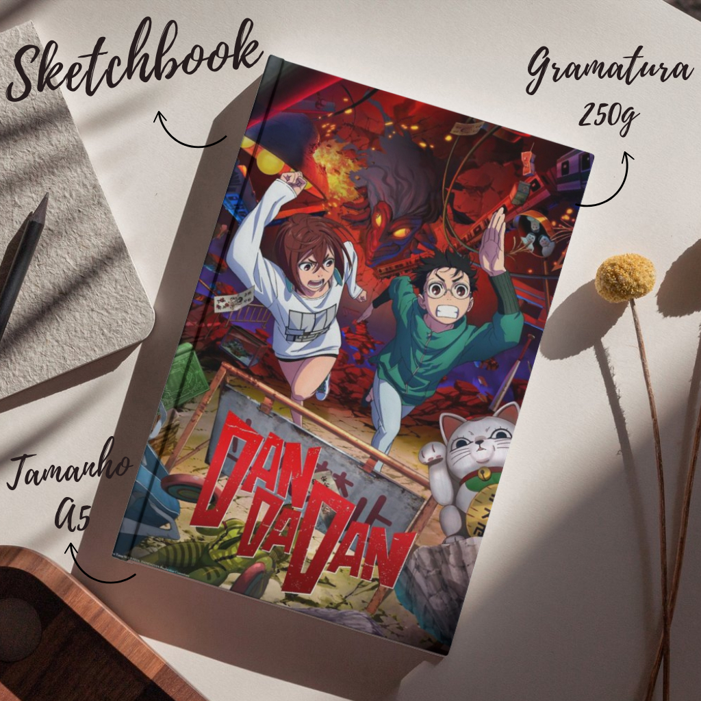 Sketchbook ou Caderno Dandadan | Shopee Brasil
