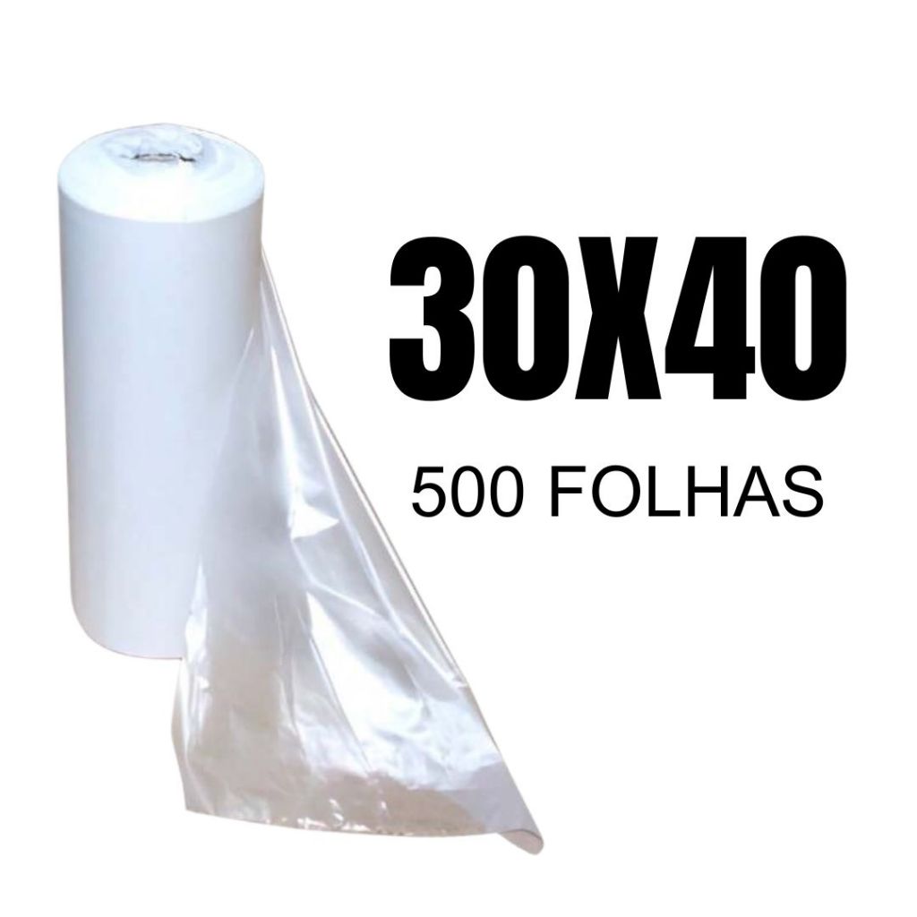 Bobina Rolo Picotada 30x40 C 500 Folhas Únicas Para Frios Queijos