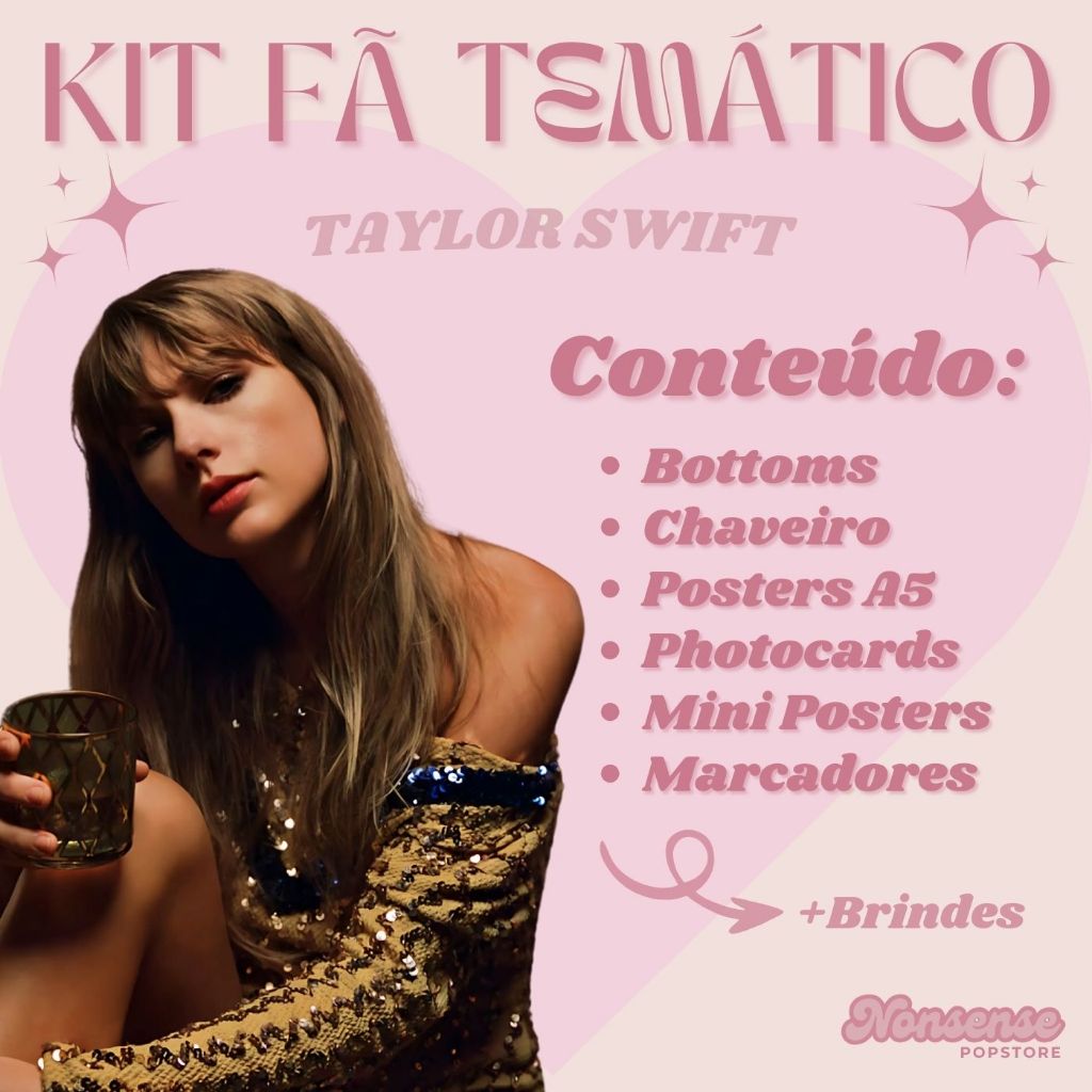 Kit Fã Taylor Swift FANMADE | Shopee Brasil