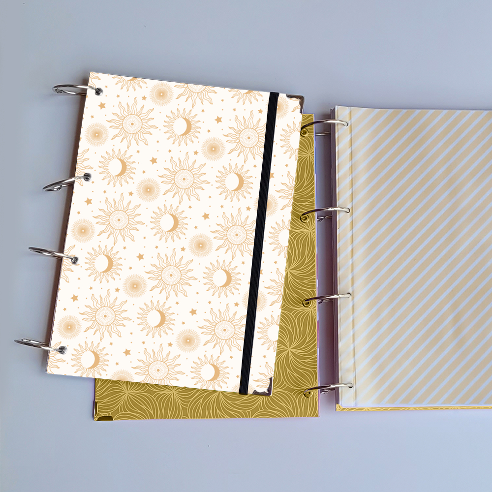 Caderno Argolado Sol Light (Capa e Argolas Articuladas) Tamanho ...