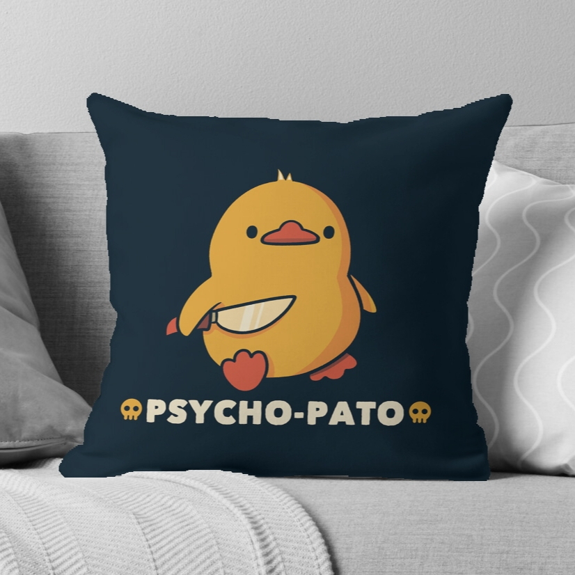 Almofada Psico PATO psicopato duck i choose meme patinho amarelo ...