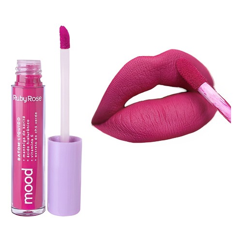 Batom Líquido Mood - Ruby Rose Hb566 Cor Charm - 05 | Shopee Brasil