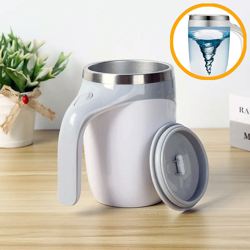 Copo Caneca Mixer Elétrica Inox Misturador Automático 380ml | Shopee Brasil