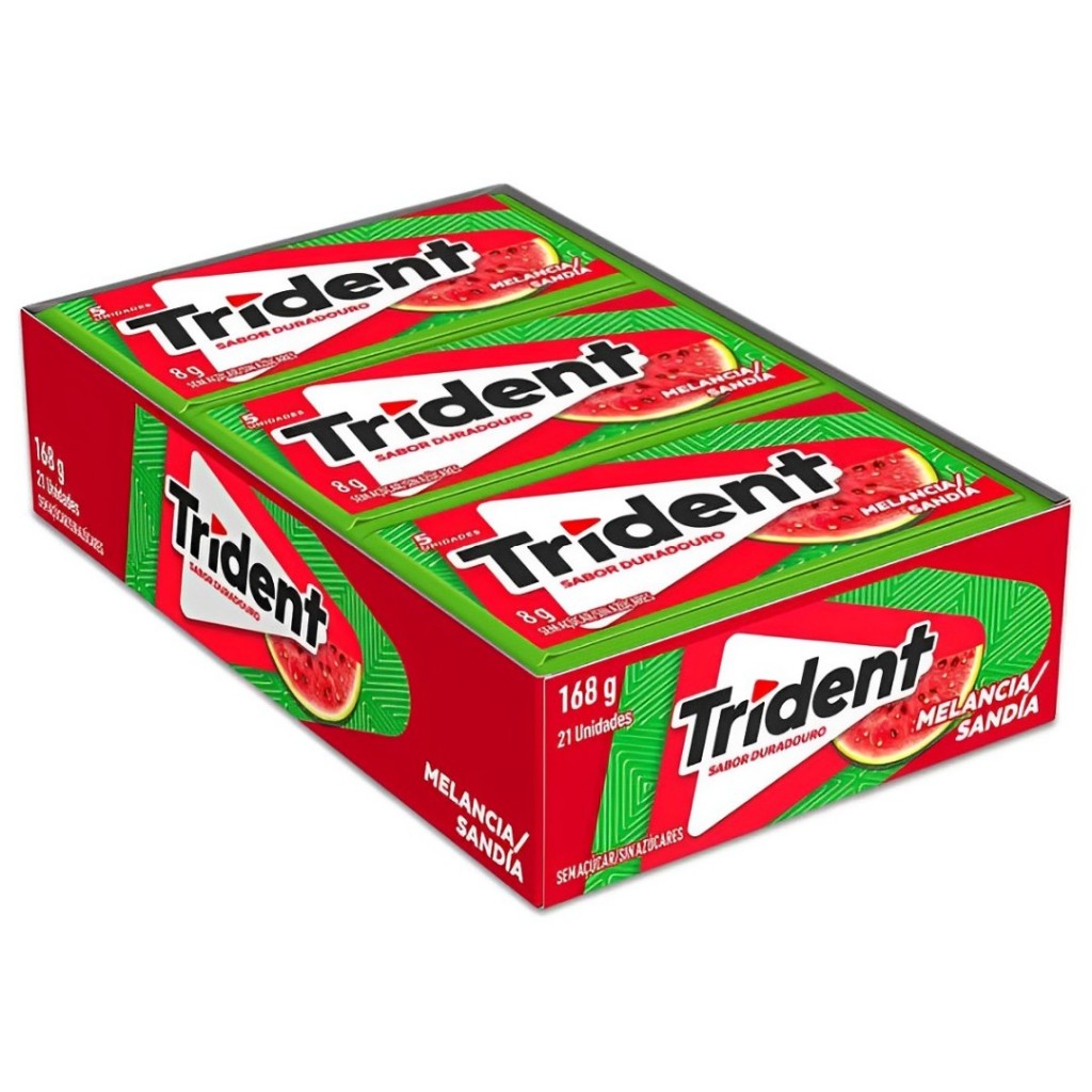 Caixa Chiclete Trident Melancia C/ 21 Unidades | Shopee Brasil