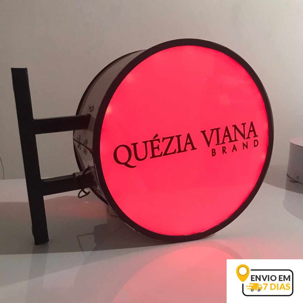 Placa Led Dupla face uso externo personalizada para loja | Shopee Brasil
