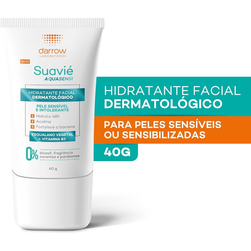 Darrow Suavié Aquasensi Hidratante Facial Pele Sensível 40g | Shopee Brasil