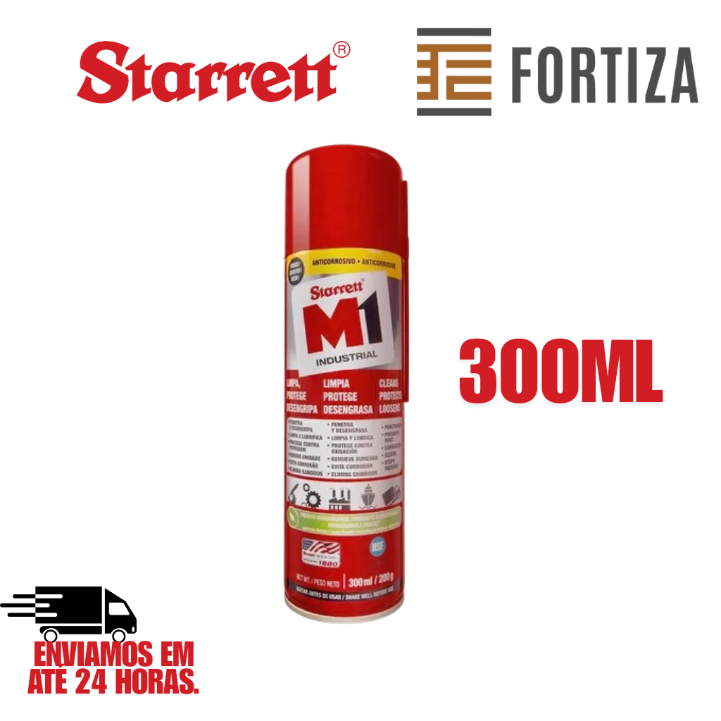 Óleo Desengripante Starrett 300ml Anticorrosivo M1 | Shopee Brasil