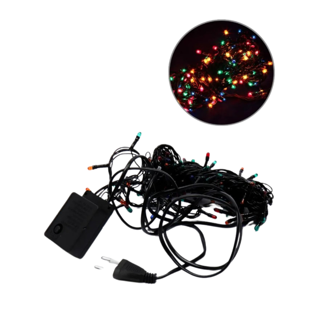 Pisca Pisca Enfeite de Natal Colorido Arroz 4,2m - 127/220v | Shopee Brasil