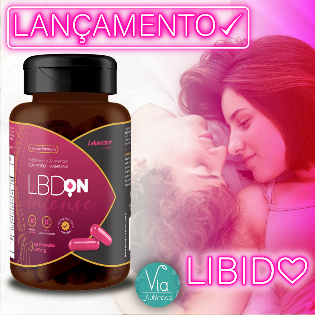 Libid on- Energia e disposição Feminina Intense 60 Cápsulas 500mg ...