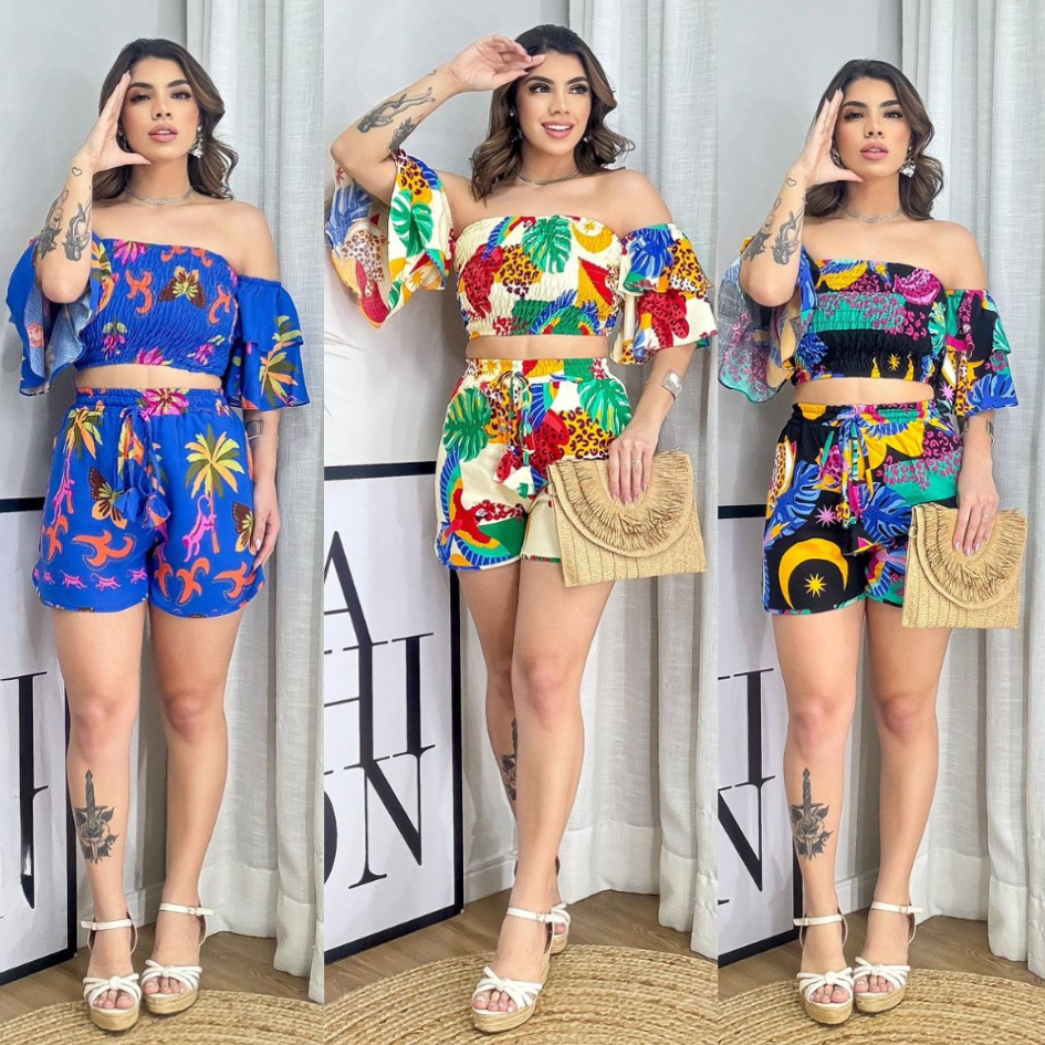 Vestido Soltinho tipo farms | Shopee Brasil