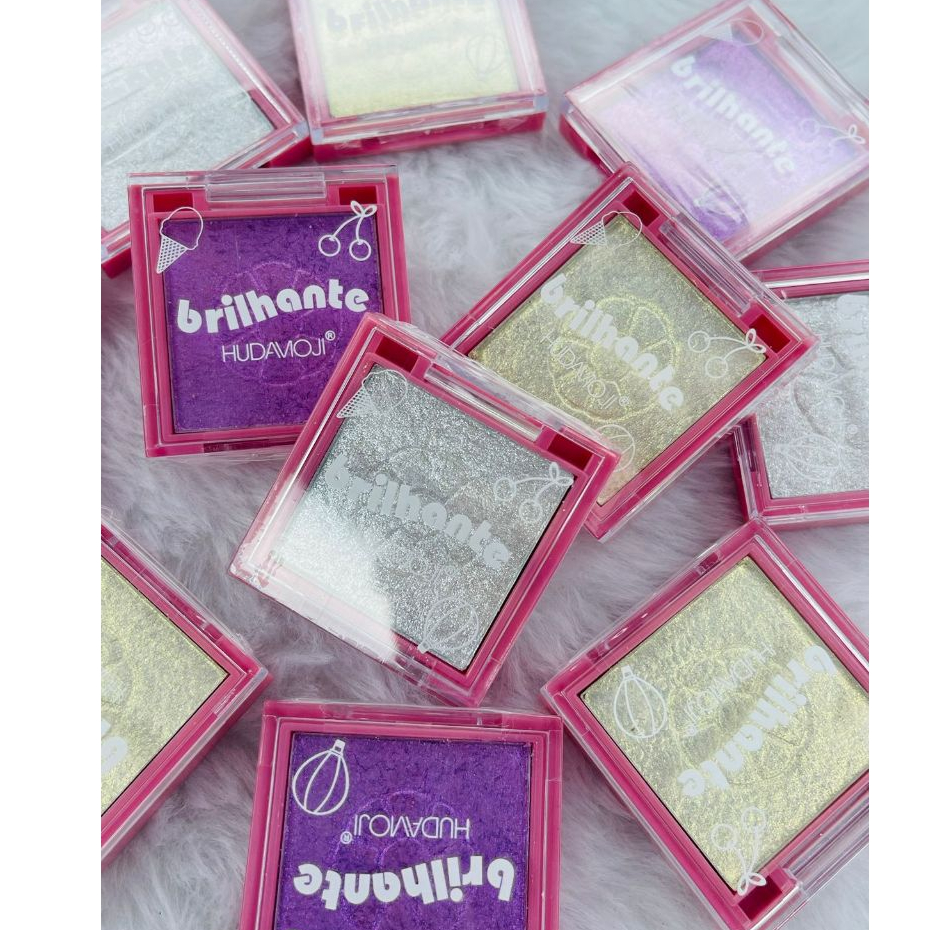 SOMBRA 2X1 BRILHANTE - HUDAVIOJI 3D HYPER GLOW SKIN FINISH | Shopee Brasil