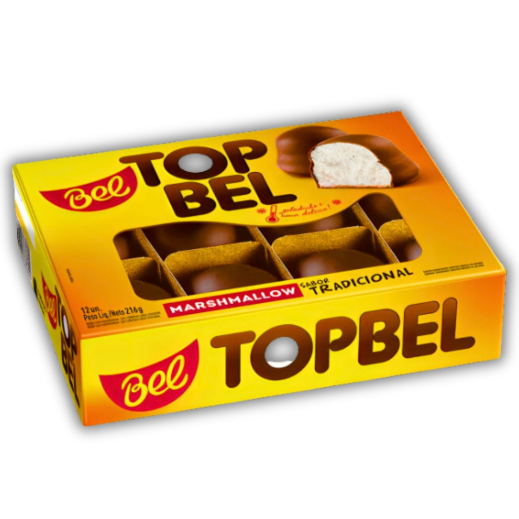 Chocolate Ao Leite Tradicional Topbel C/12 Unidades Bel | Shopee Brasil