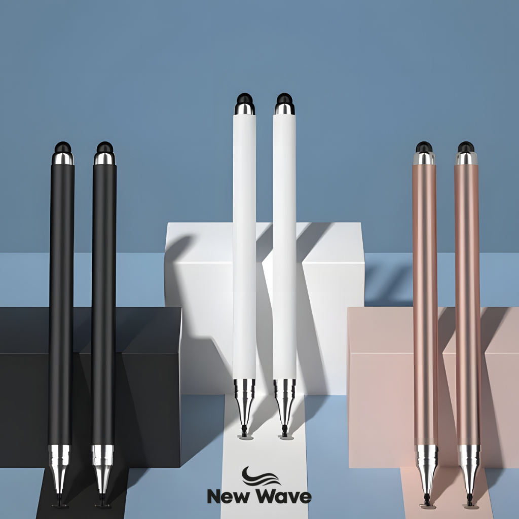 Caneta Touch Screen Stylus 2 em 1 Ponta Fina Universal para Smartphone ...